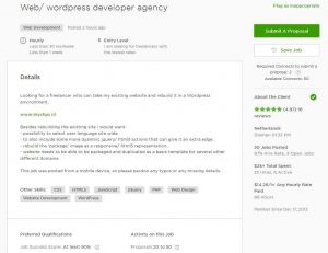 Upwork Proposal Cover Letter for Web Designer
